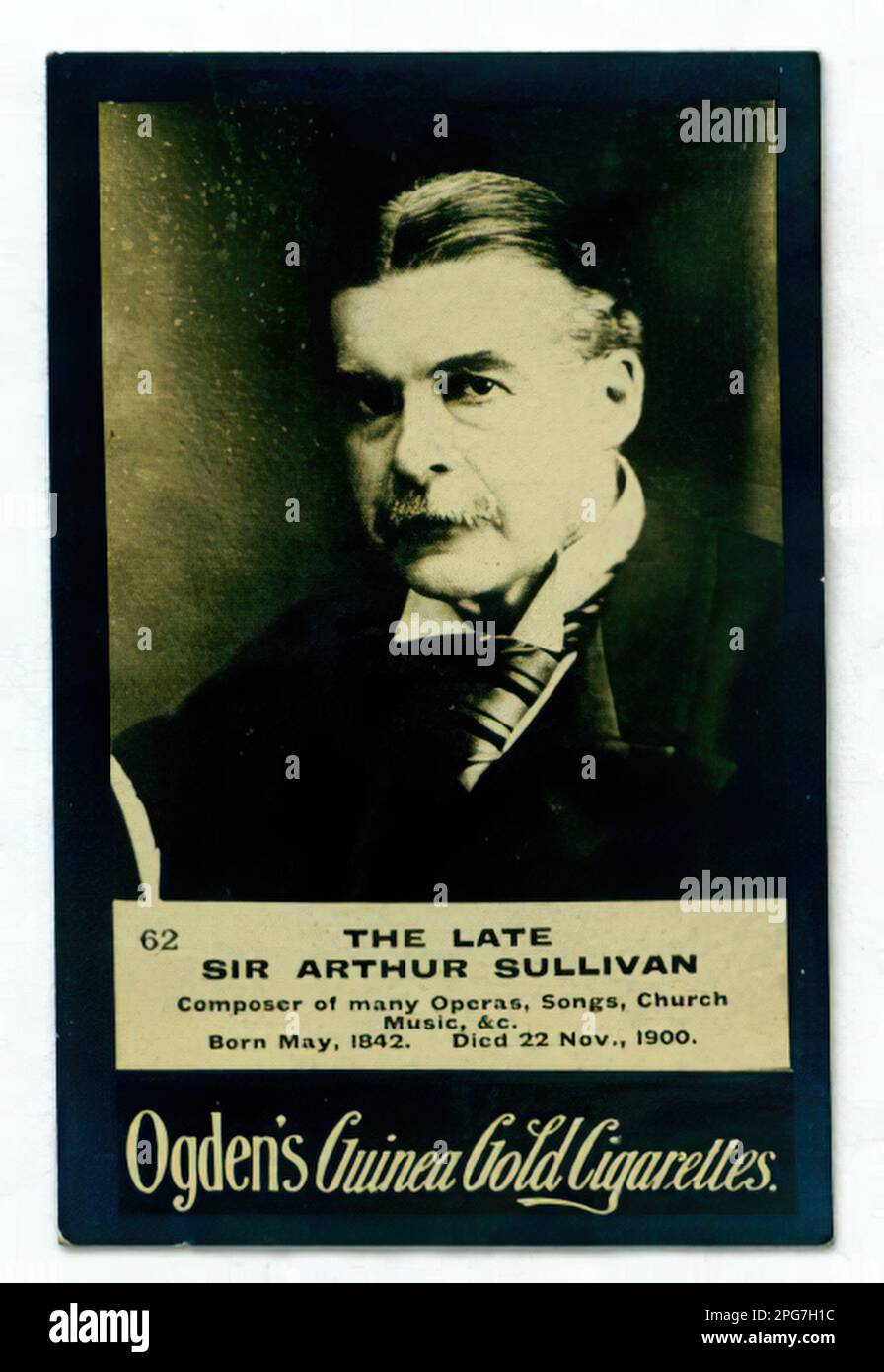 Portrait of Arthur Sullivan - Vintage Guinea Gold Cigarette Card ...