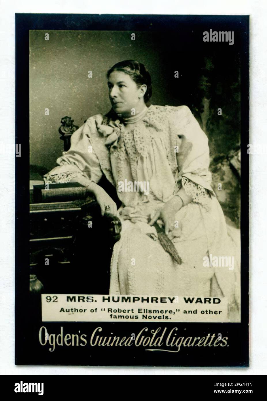 Portrait of Mrs Humphrey Ward - Vintage Guinea Gold Cigarette Card ...