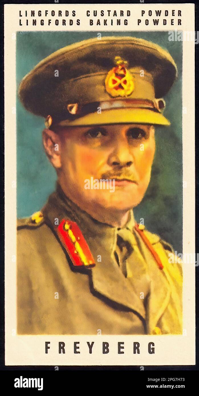 Portrait of Lieutenant-General Freyberg - Vintage British Trade Card ...