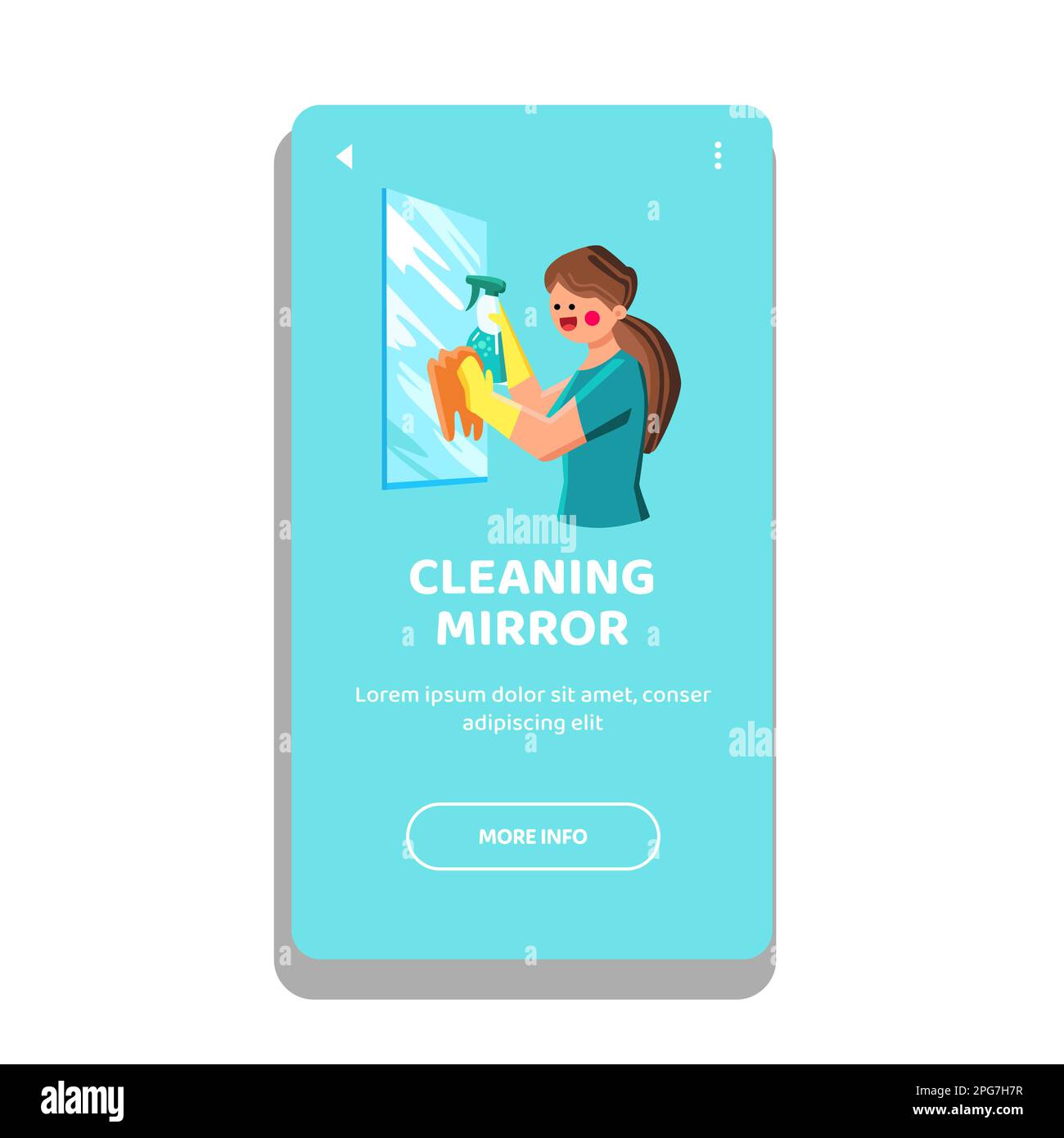 Wipe mirror Stock Vector Images - Alamy