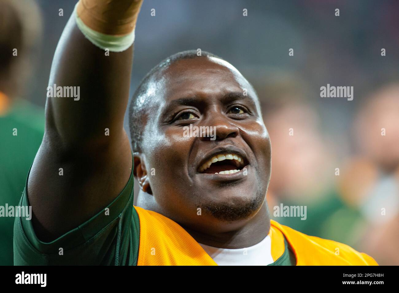 Trevor Nyakane, Springbok Prop. 6 August 2022. Springbok Rugby test at ...