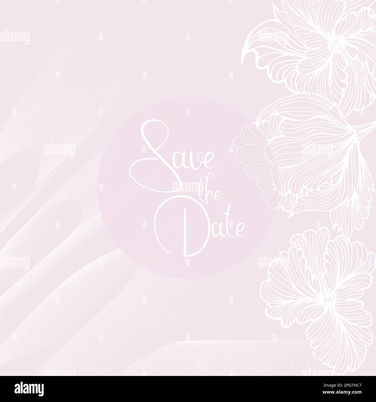 Elegant, gentle frame, template, floral background, floral monogram ...