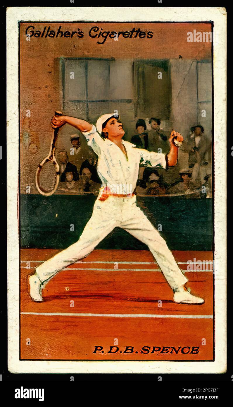Portrait of P.D.B.Spence - Vintage Cigarette Card Stock Photo - Alamy