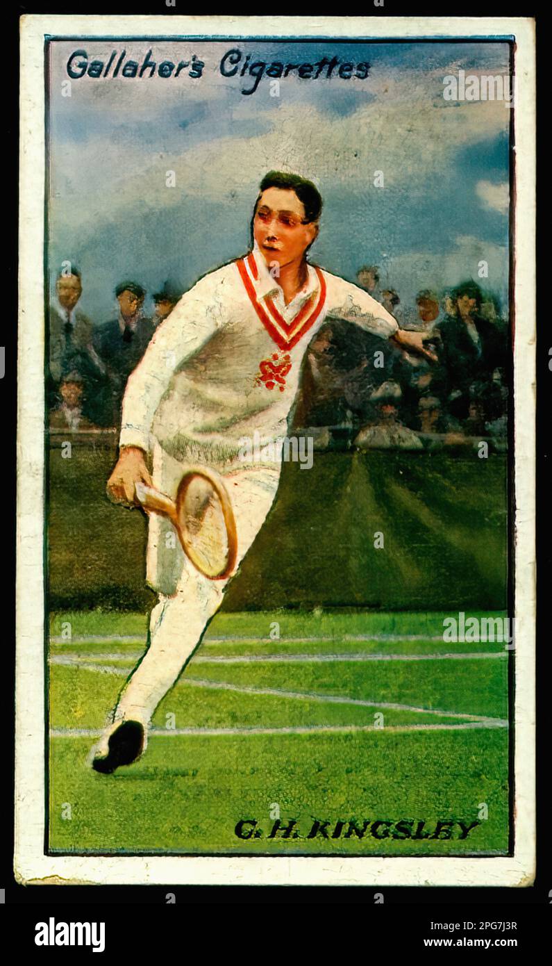 Portrait of C.H.Kingsley - Vintage Cigarette Card Stock Photo - Alamy