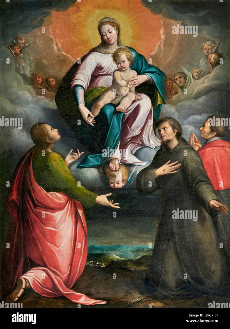 Madonna col Bambino con S. Carlo Borromeo, S. Francesco d’ Assisi e S ...