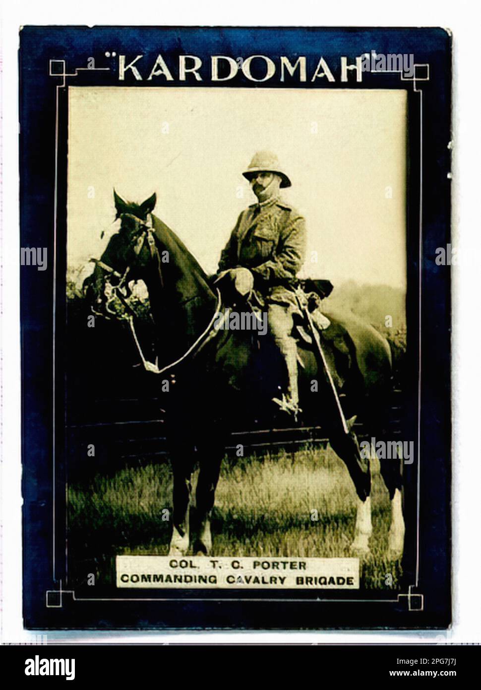 Colonel Porter, 1900 - Vintage Tea Card Stock Photo - Alamy