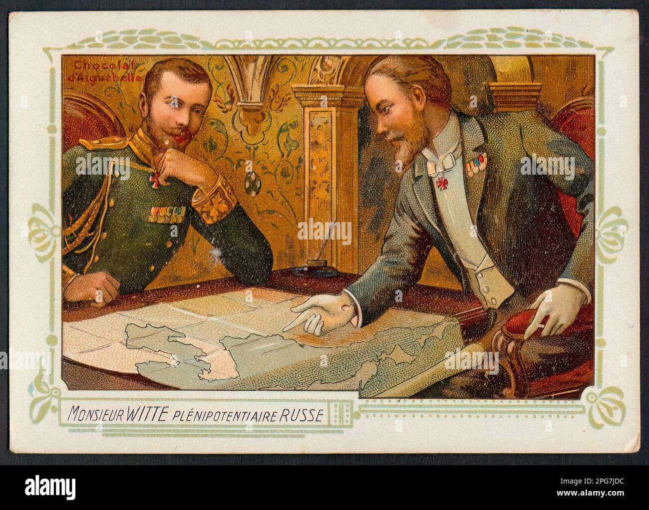 Russo-Japanese War - Sergei Witte - Vintage Tradecard Stock Photo - Alamy