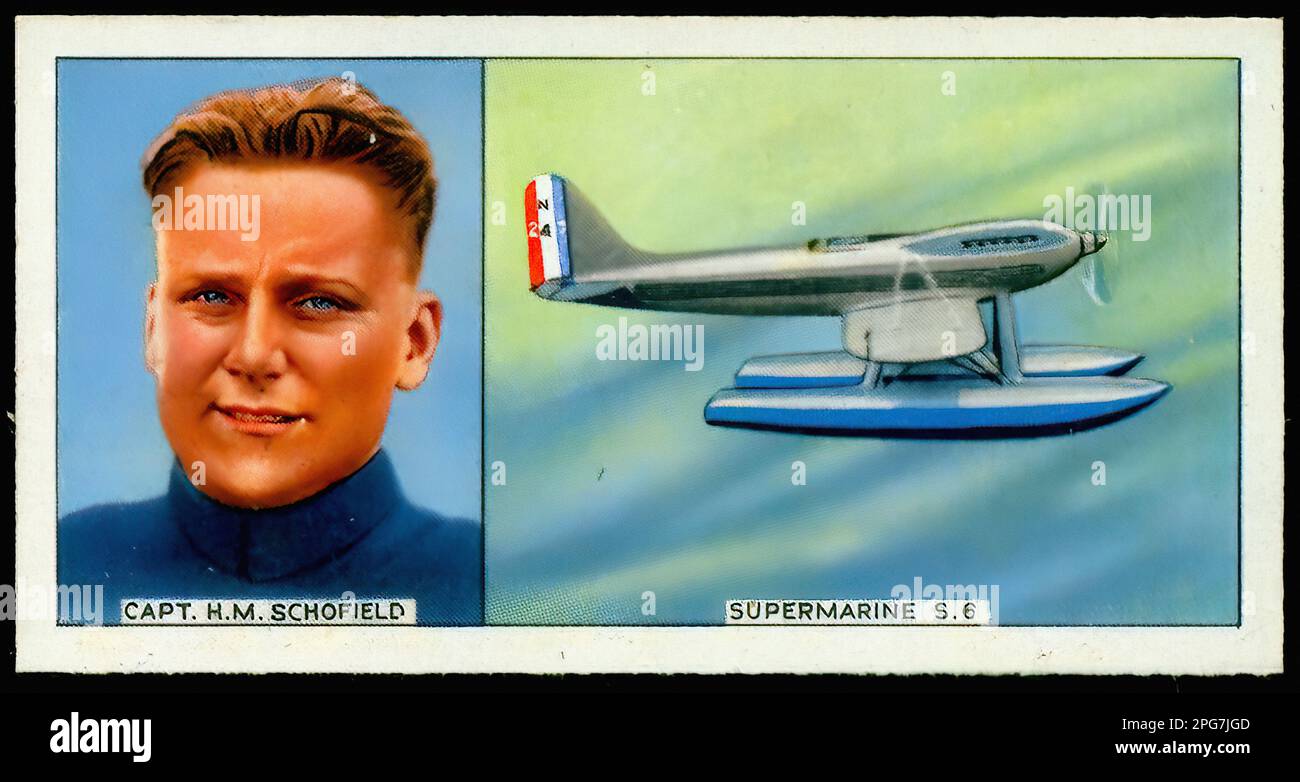 Portrait of Captain Harry Methuen Schofield - Vintage Cigarette Card ...