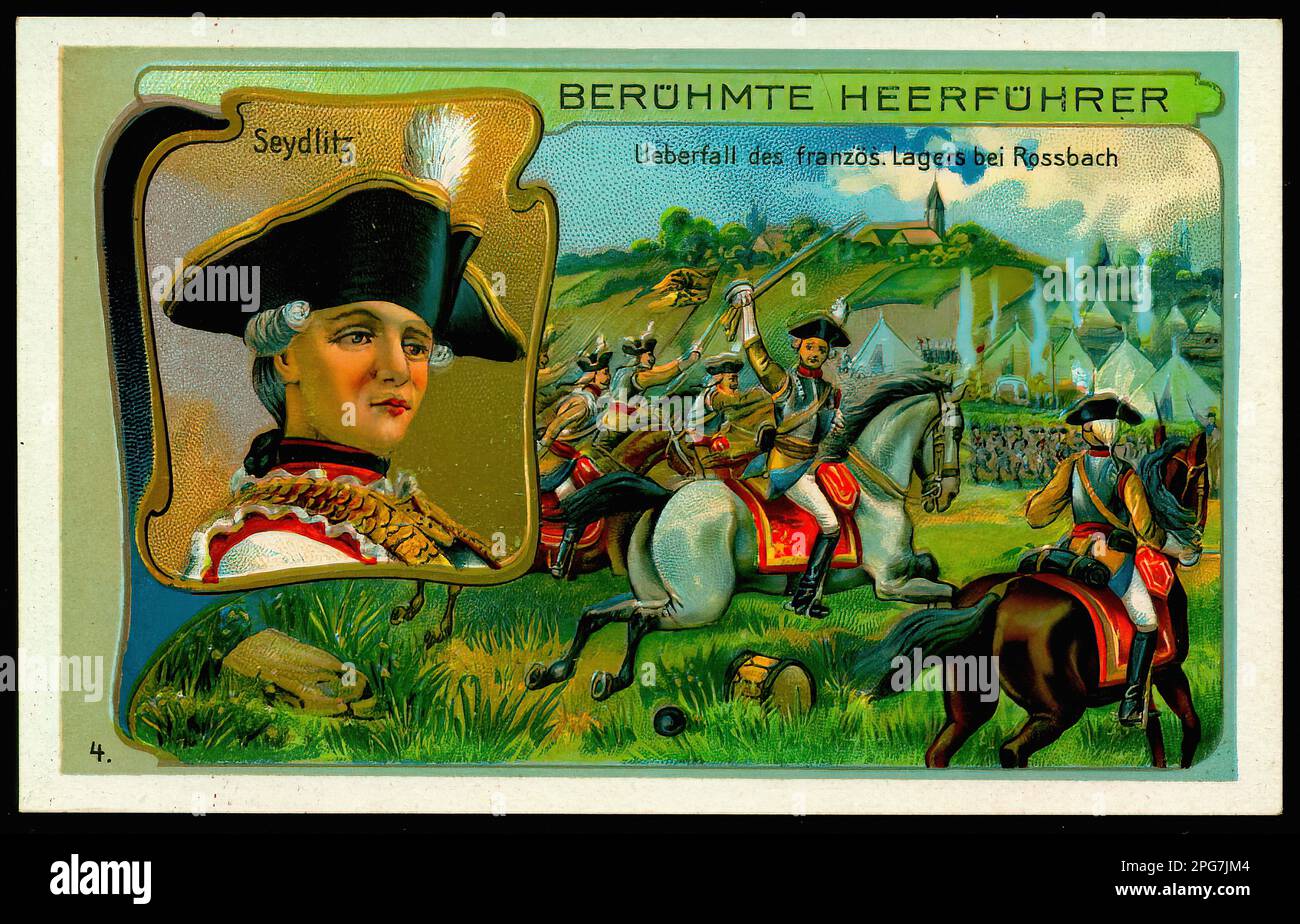 Portrait of Friedrich Wilhelm von Seydlitz - Vintage German Tradecard ...
