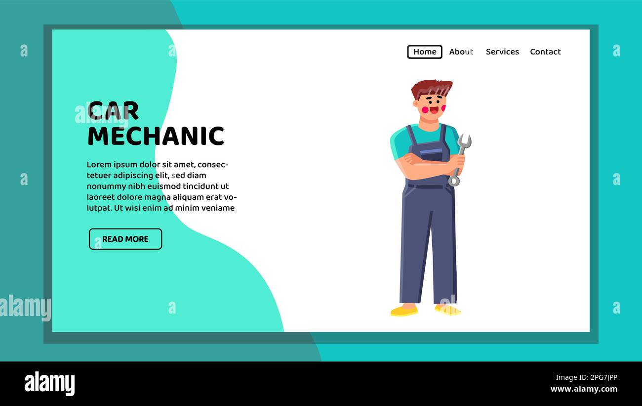 car mechanic vector Stock Vector Image & Art - Alamy