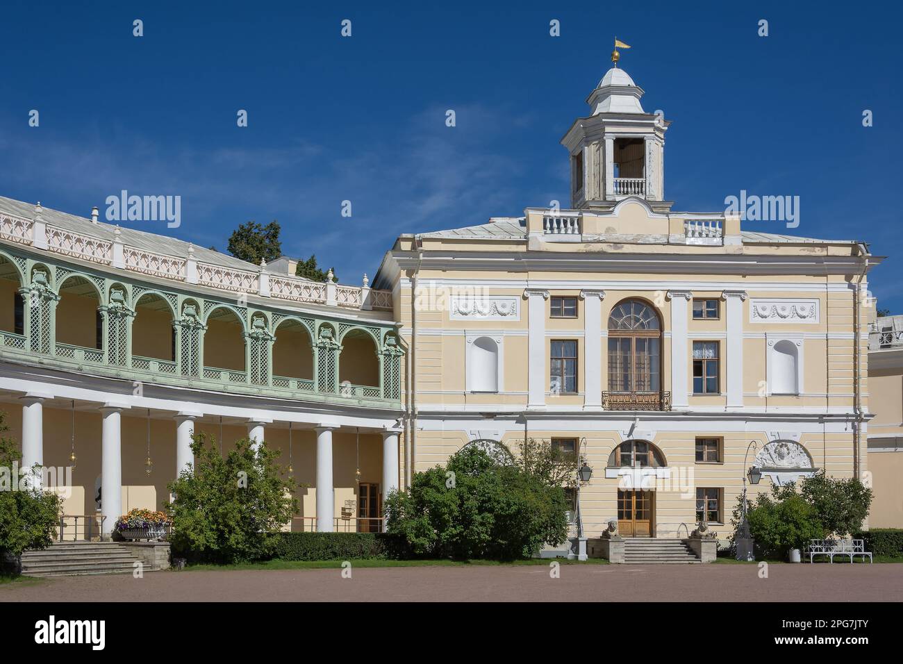 St. Petersburg, Pavlovsk, the Great Pavlovsk Palace, a fragment of the ...