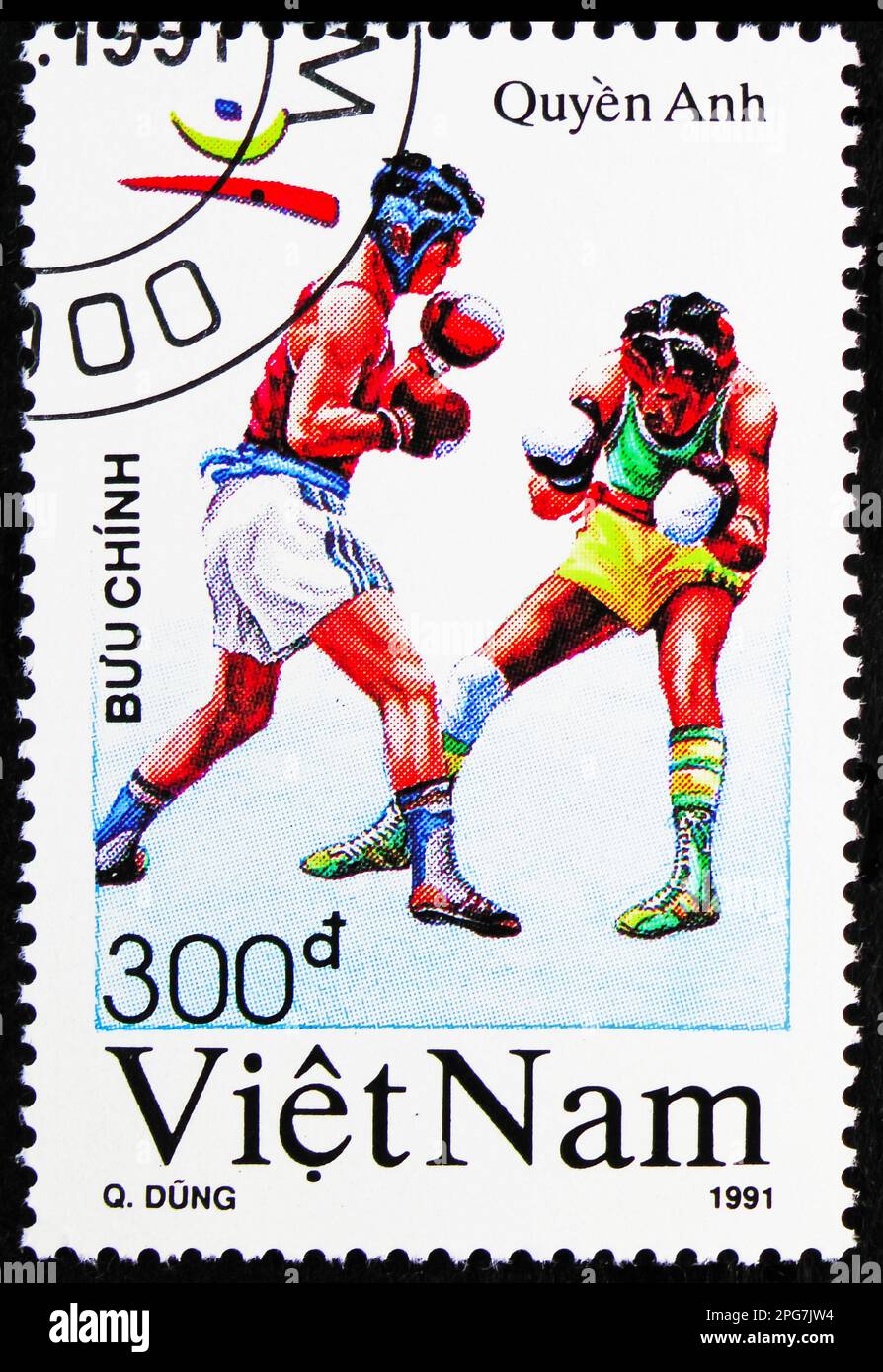 MOSCOW, RUSSIA - MARCH 16, 2023: Postage stamp printed in Vietnam shows ...