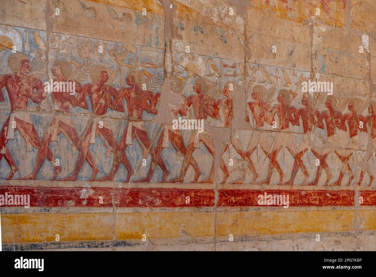 inside Mortuary Temple of Queen Hatshepsut, near Luxor, Egypt Stock ...