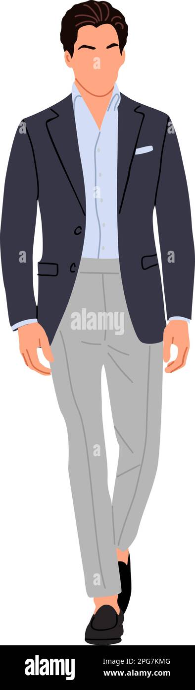 Elegant young business man in formal outfit Stock Vector Image & Art ...