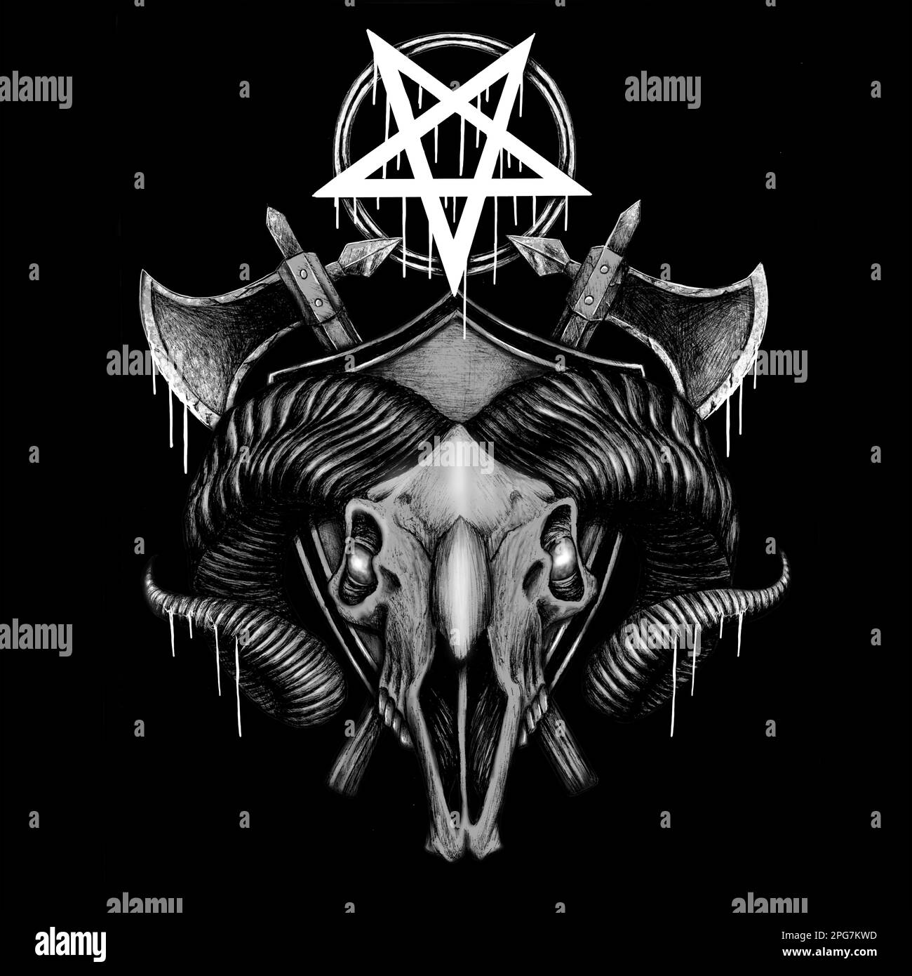 Skulldrawing hi-res stock photography and images - Alamy