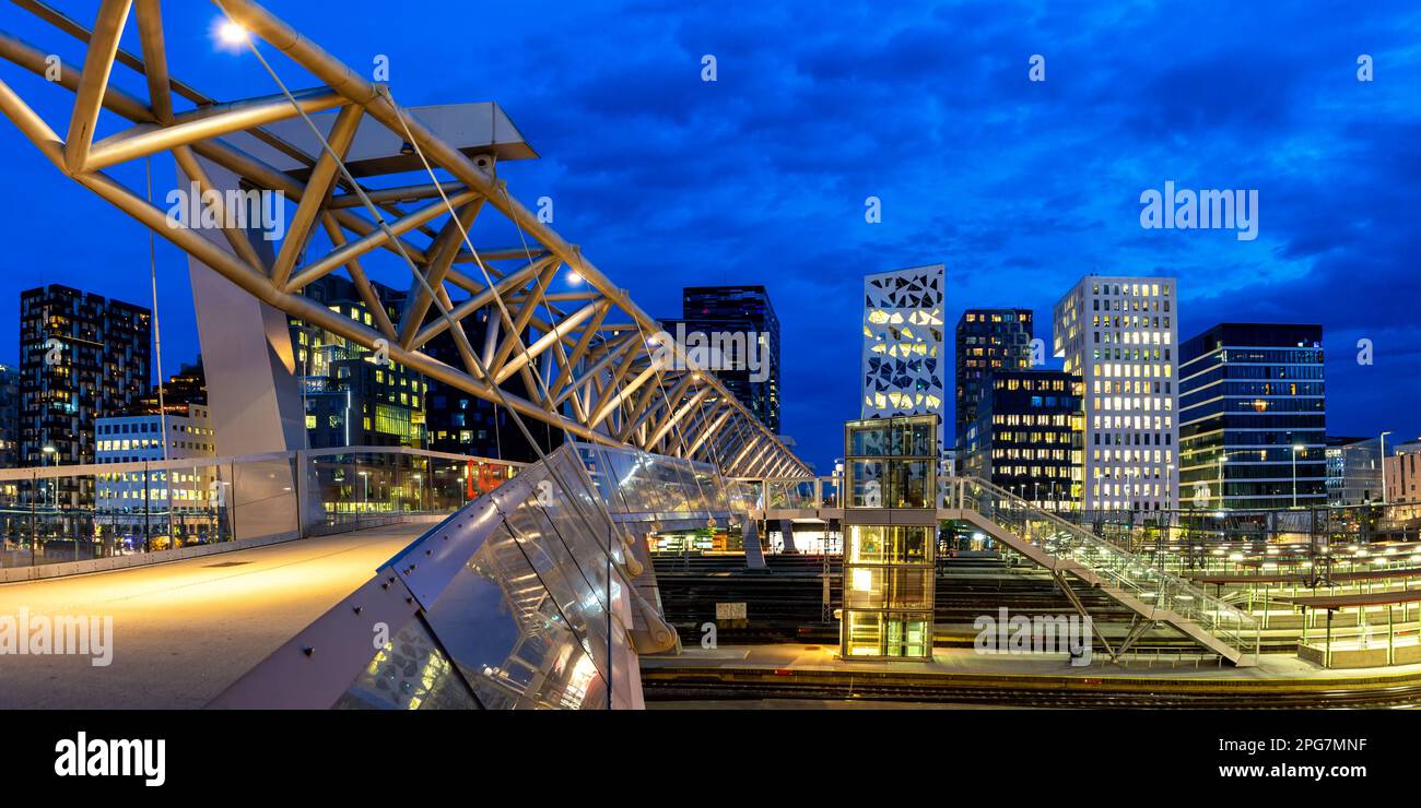 Oslo, Norway - August 14, 2022: Oslo Skyline Modern City Architecture ...