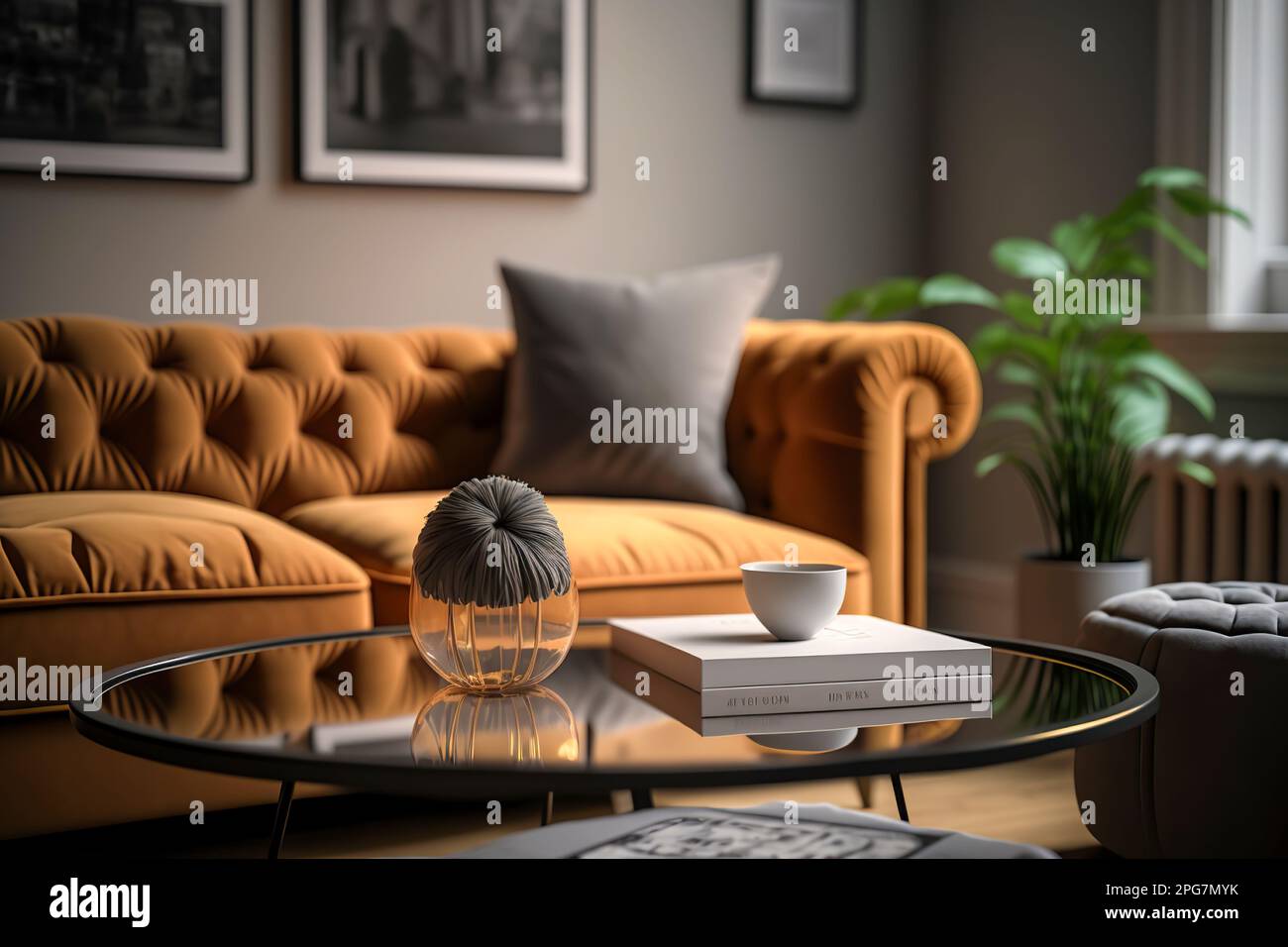 Un Sal n Amplio con una Decoraci n Contempor nea y Detalles Cuidados ...