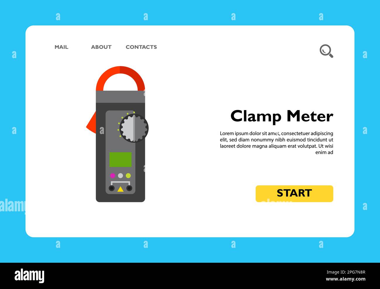Digital Clamp Meter Icon Stock Vector Image & Art - Alamy