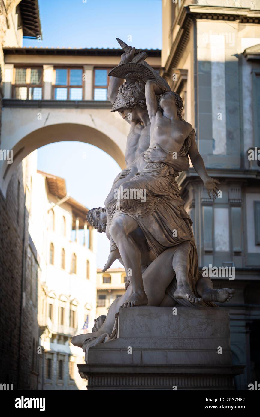 The Rape of Polyxena (1865) by Florentine sculptor Pio Fedi in the ...