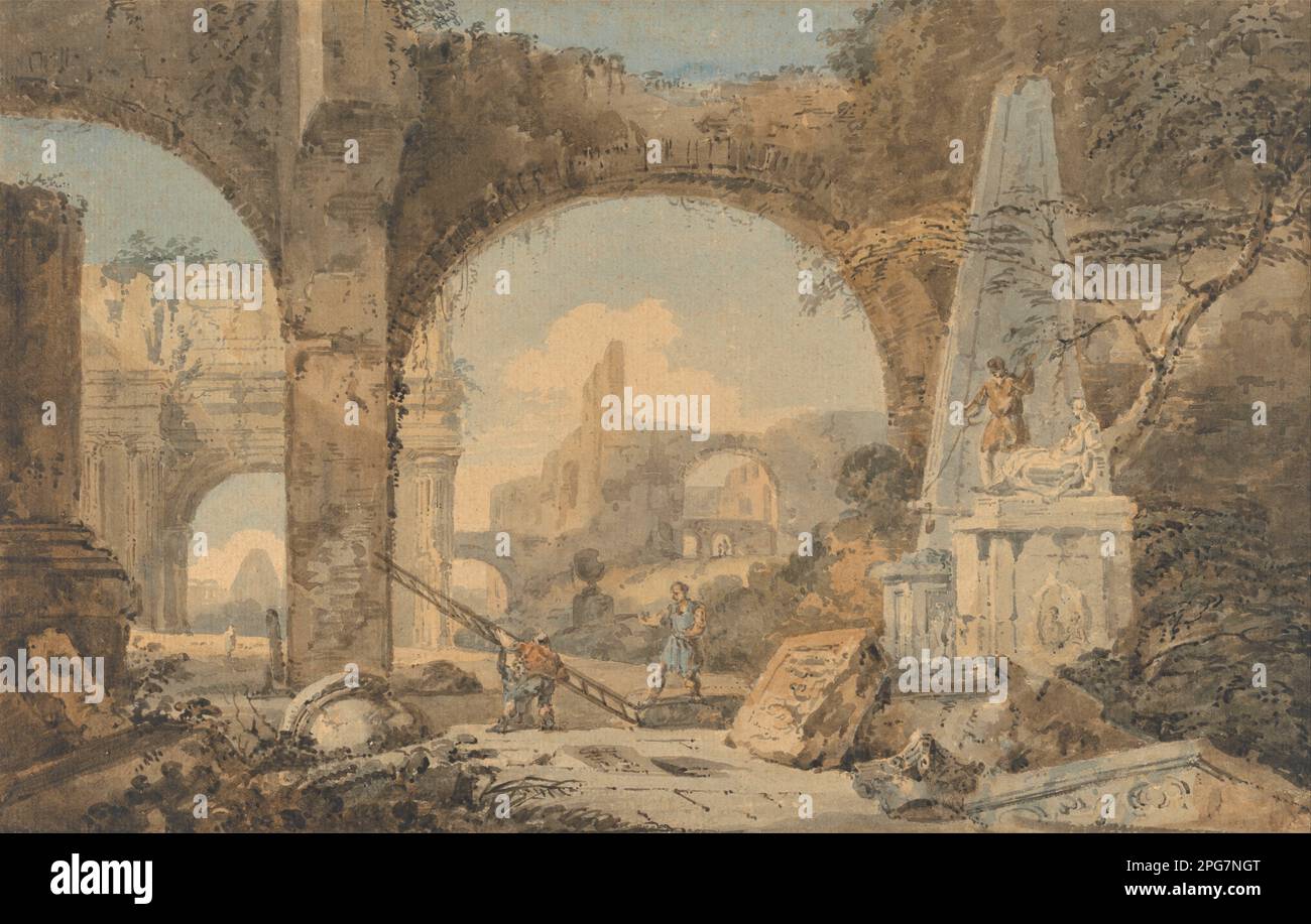 Classical Composition from 1798 until 1799 by Thomas Girtin Stock Photo ...