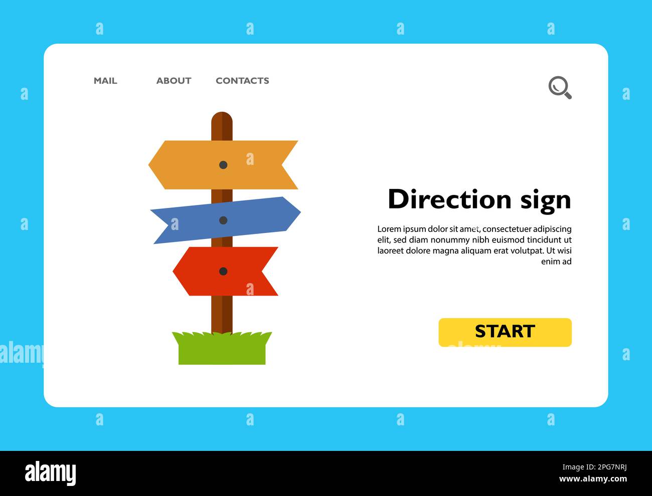 Guiding sign Stock Vector Images - Alamy