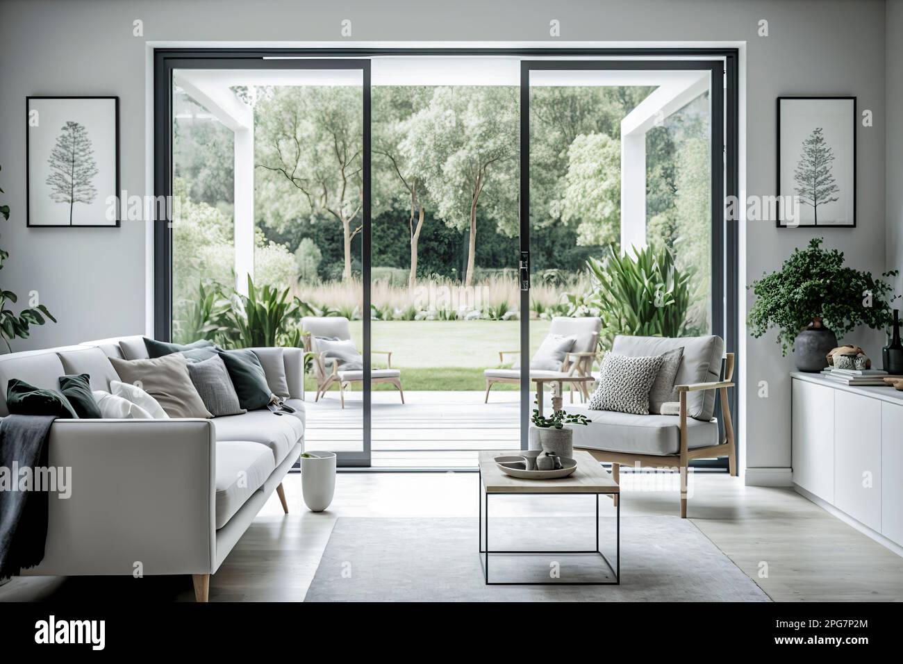 Functional minimalism for modern living: A white room that blends ...