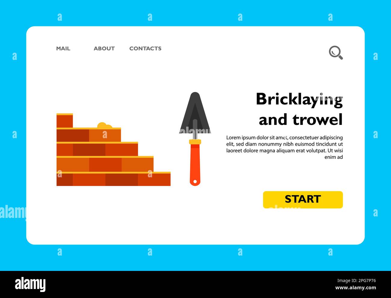 Bricklaying house construction Stock Vector Images - Alamy