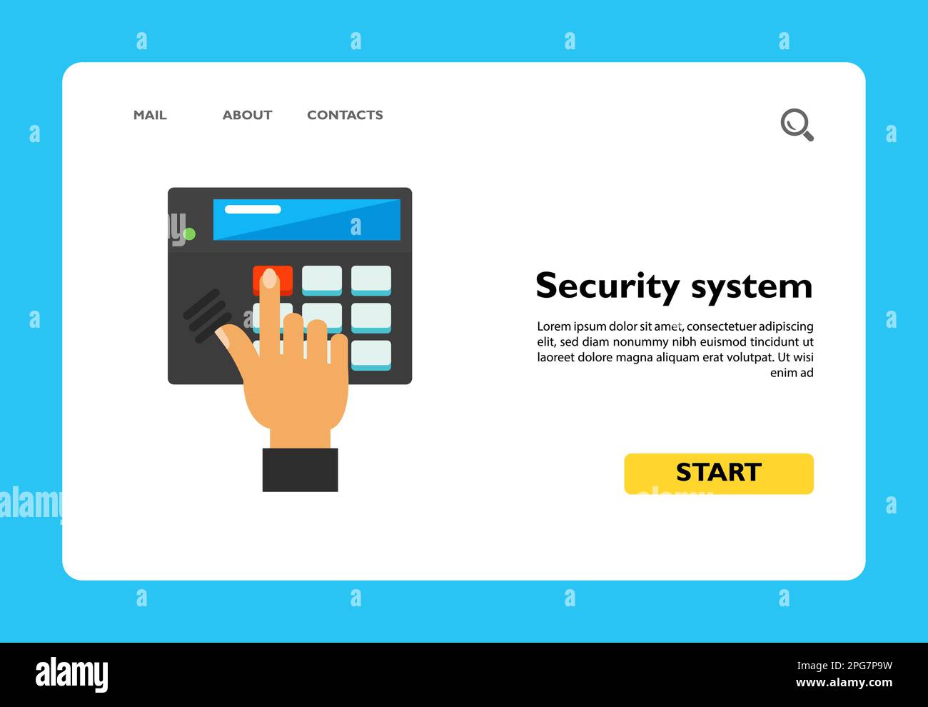 Entering security system icon Stock Vector Image & Art - Alamy