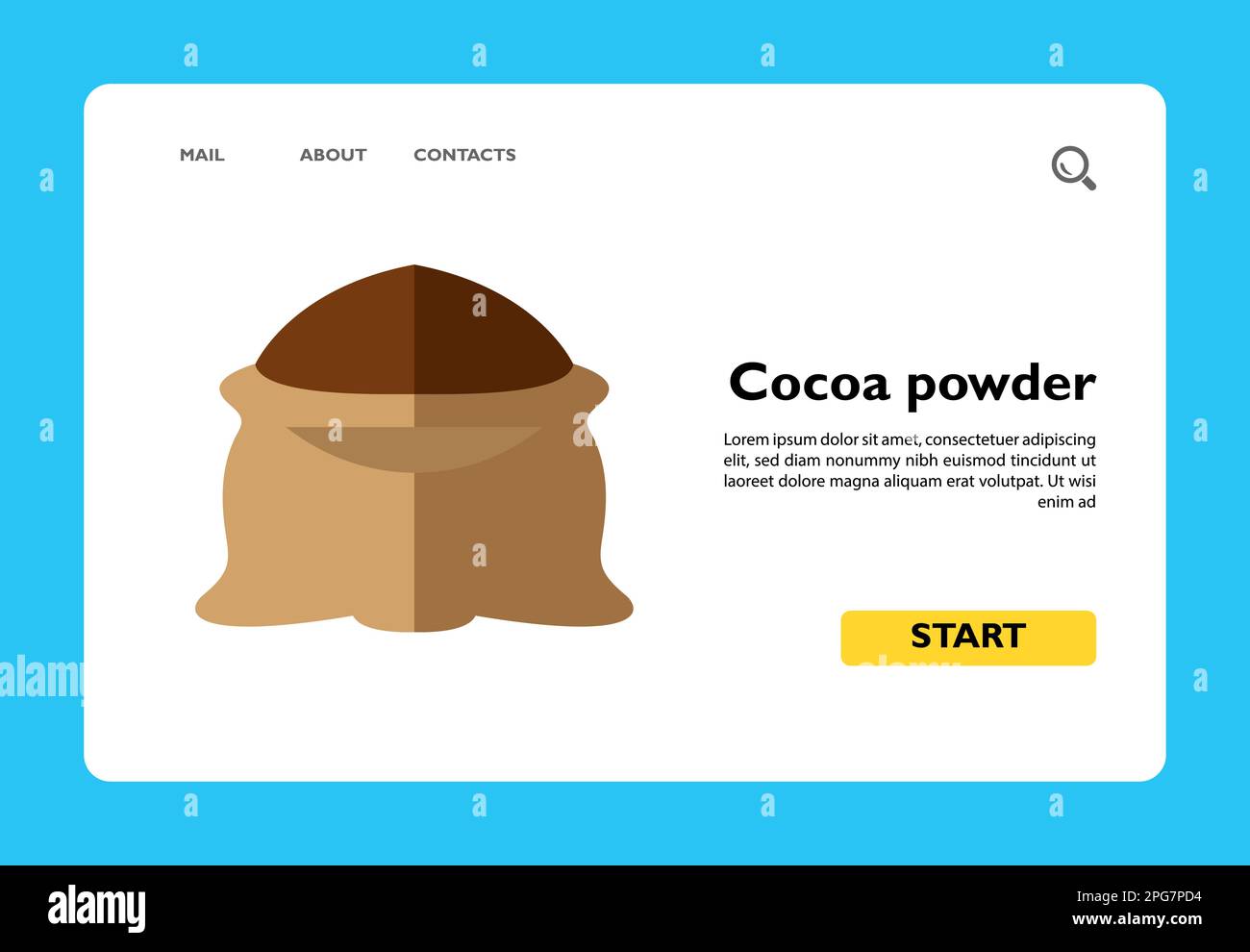 Cocoa powder icon Stock Vector Image & Art - Alamy