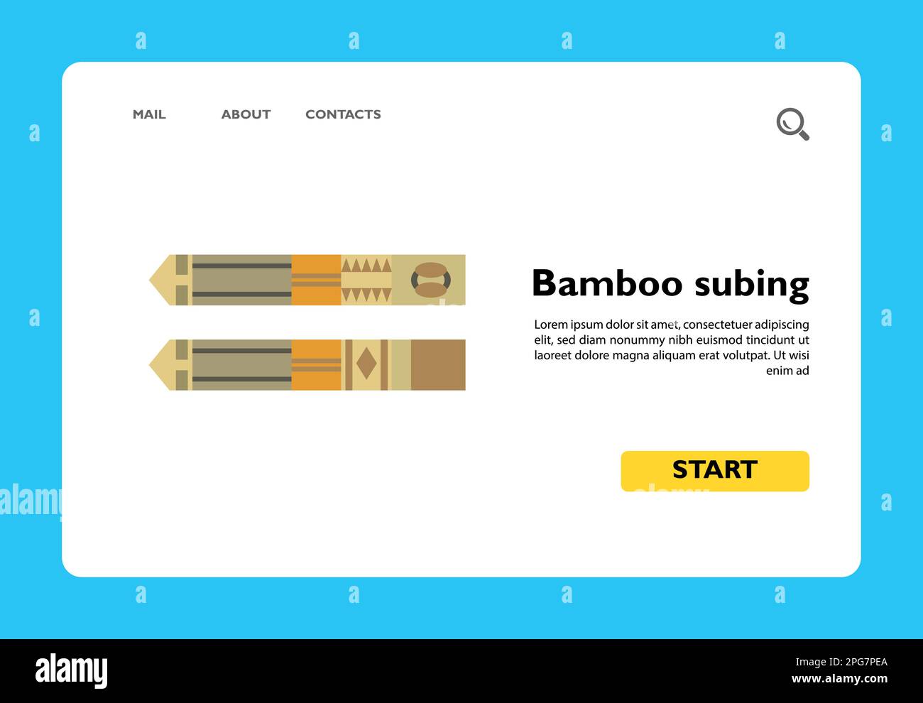 Bamboo subing icon Stock Vector Image & Art - Alamy