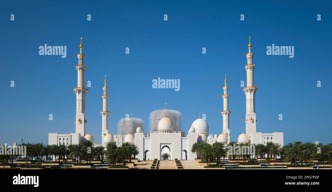 Exterior view with restoration, preservation work on domes under ...