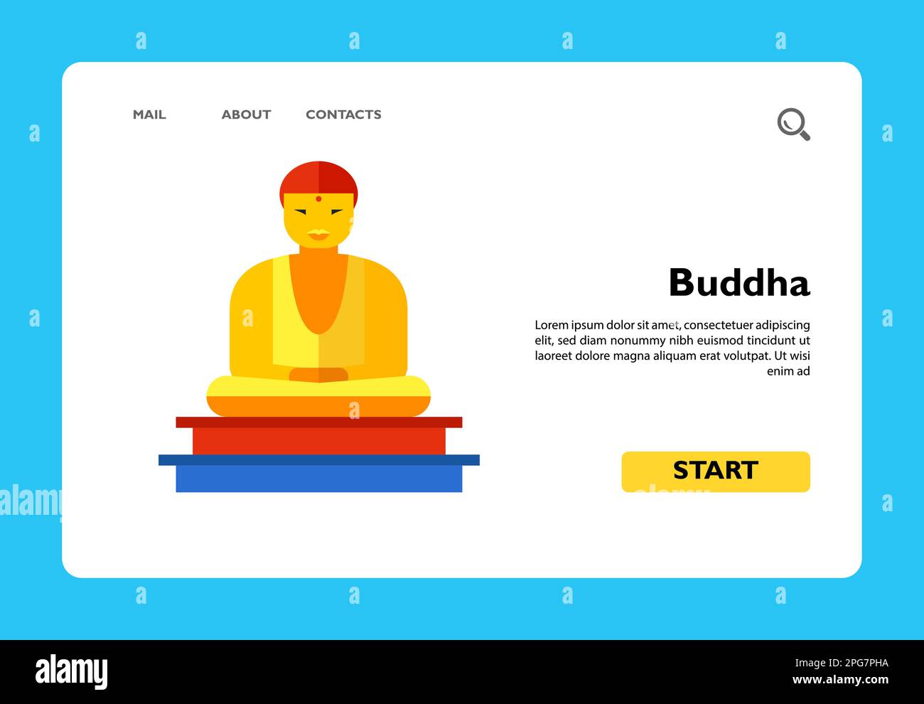 Buddha statue icon Stock Vector Image & Art - Alamy