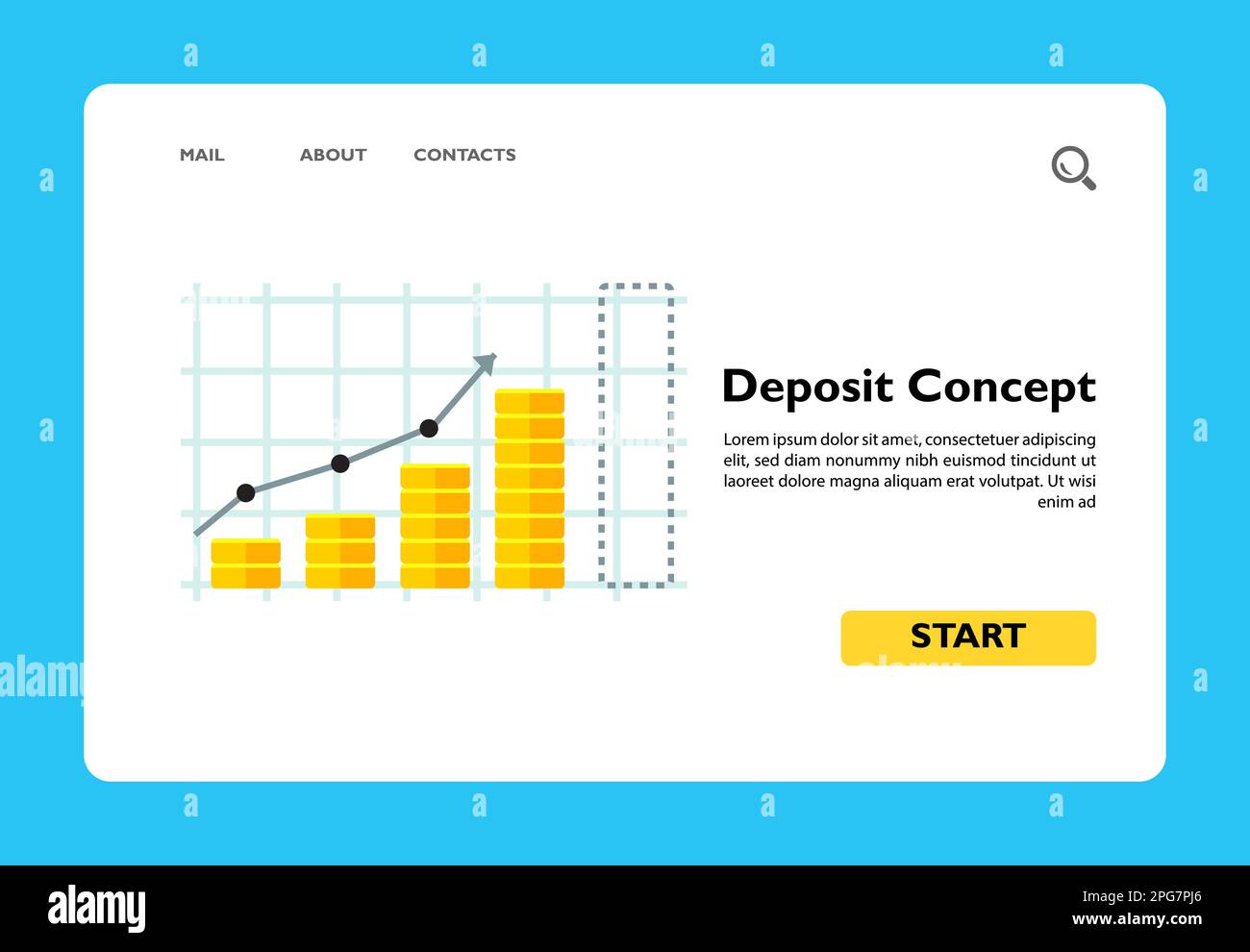 Bar chart represented by growing coin stacks Stock Vector Image & Art ...