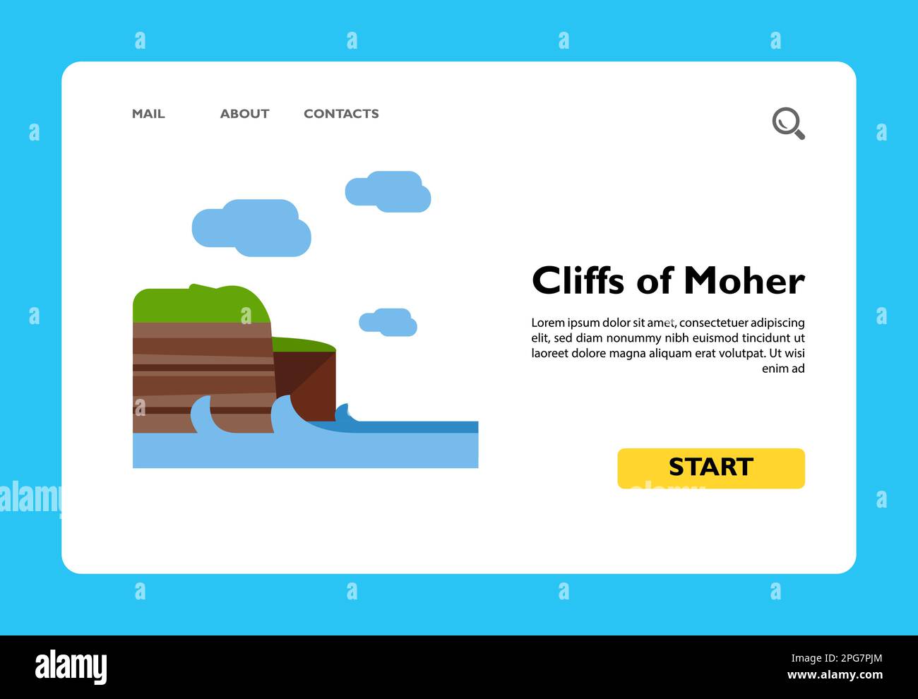 Cliffs of Moher vector icon Stock Vector Image & Art - Alamy