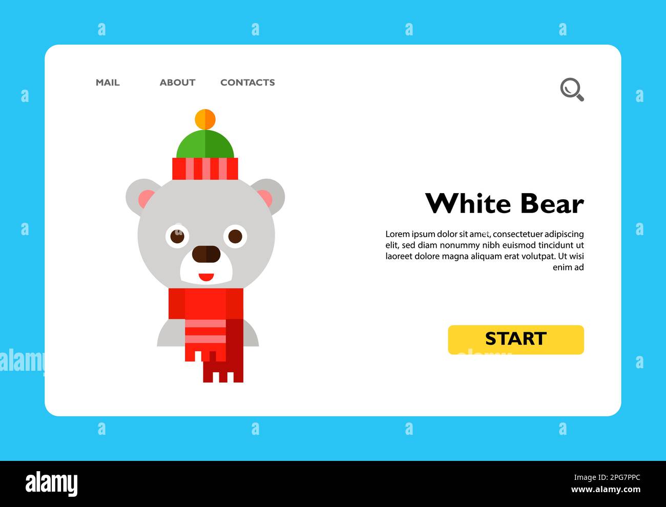 Cartoon White Bear Vector Icon Stock Vector Image & Art - Alamy