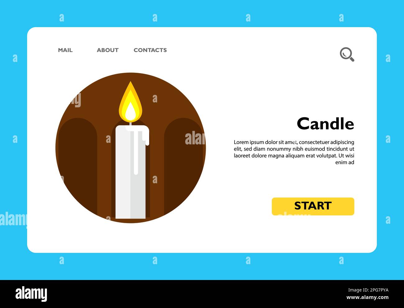 Candlelight service Stock Vector Images - Alamy