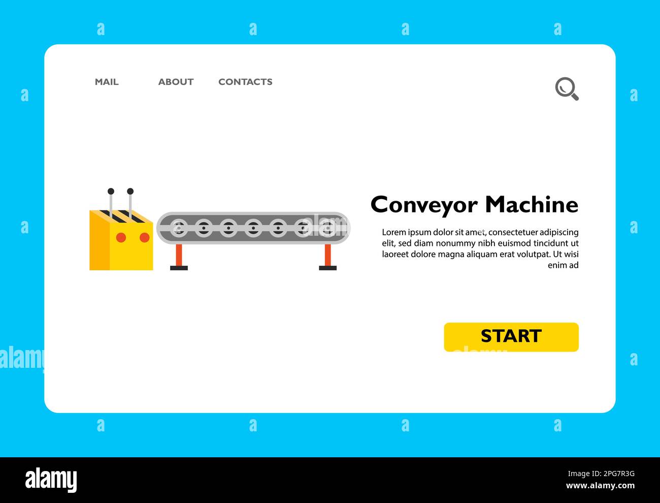 Conveyor Machine Icon Stock Vector Image & Art - Alamy