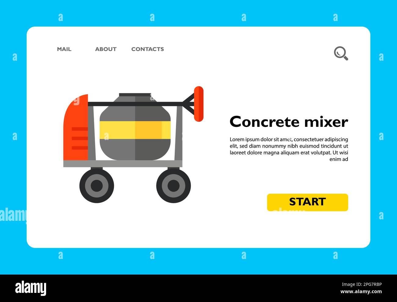 Concrete mixer icon Stock Vector Image & Art - Alamy