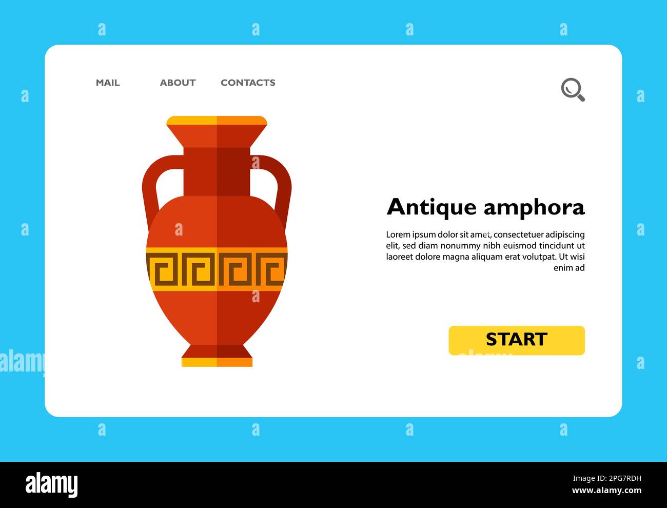 Storage amphora handle Stock Vector Images - Alamy