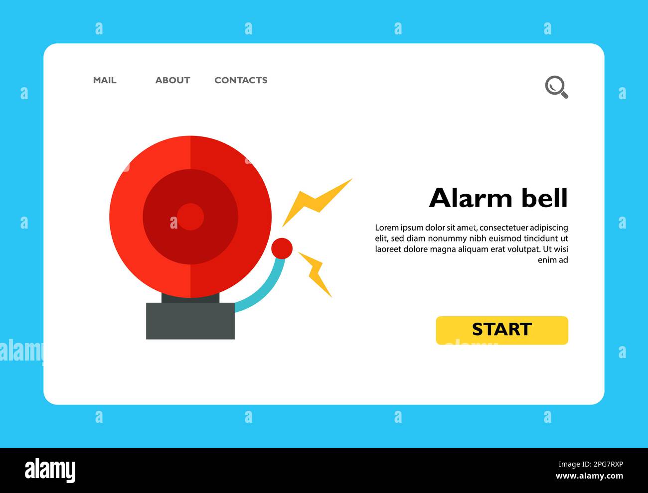 Alarm bell icon Stock Vector Image & Art - Alamy