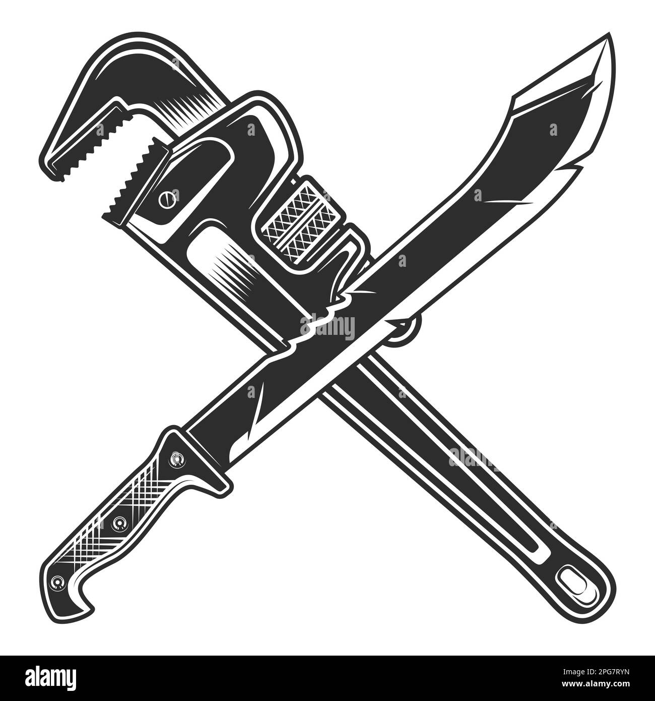 Wrench construction Black and White Stock Photos & Images - Alamy