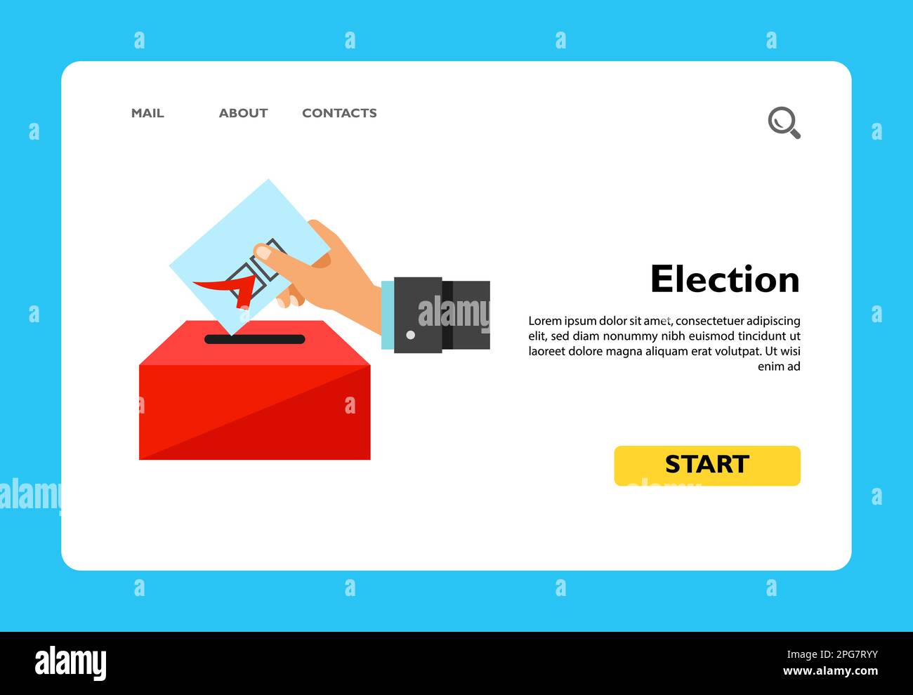 Election Vector Icon Stock Vector Image & Art - Alamy