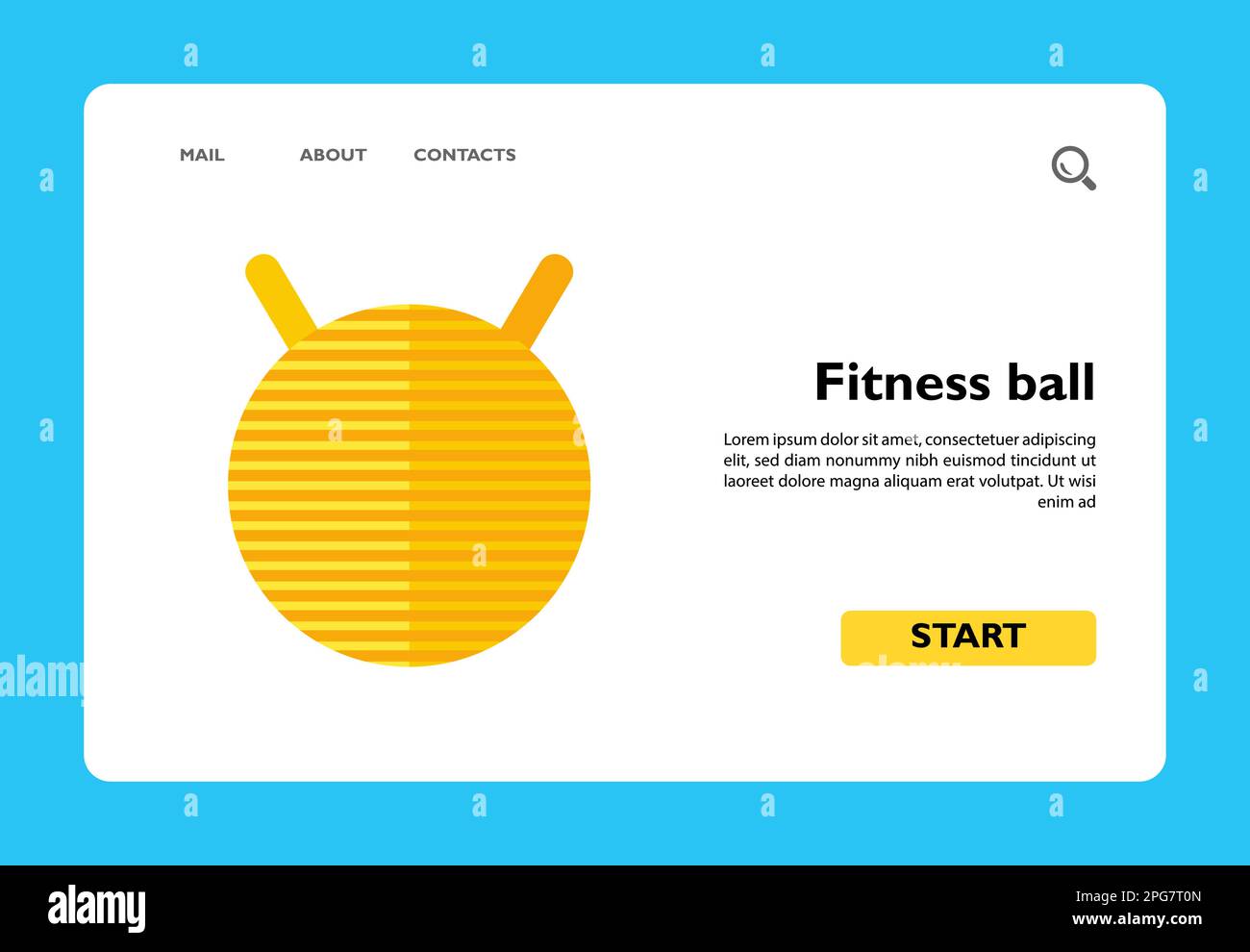 Yellow fitball hi-res stock photography and images - Alamy