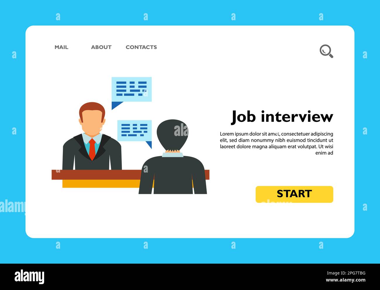 Candidate having job interview icon Stock Vector Image & Art - Alamy
