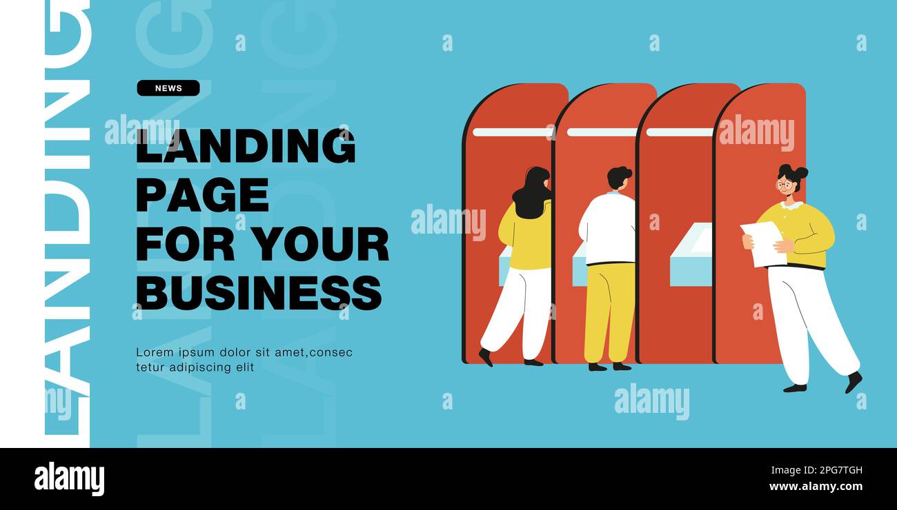 Electronic voting machine Stock Vector Images - Alamy