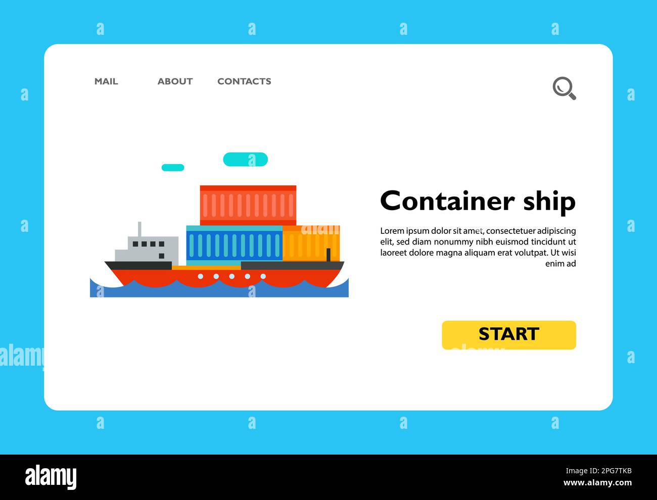 Container ship icon Stock Vector Image & Art - Alamy