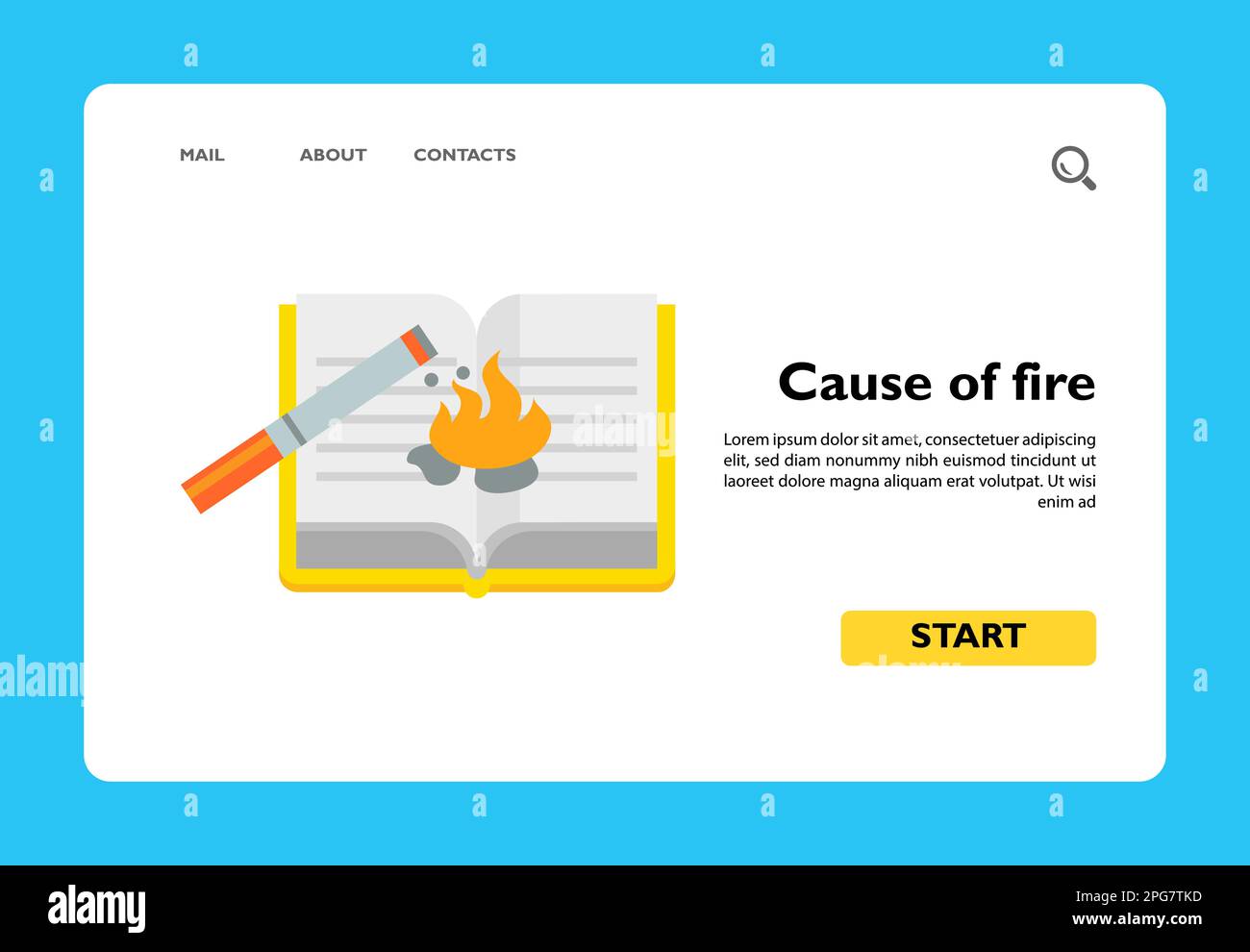 Cause of fire icon Stock Vector Image & Art - Alamy