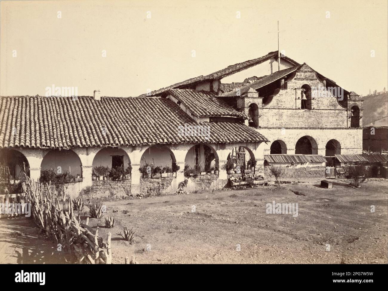 [Mission, San Antonio de Padua] about 1880 by Carleton E. Watkins Stock ...