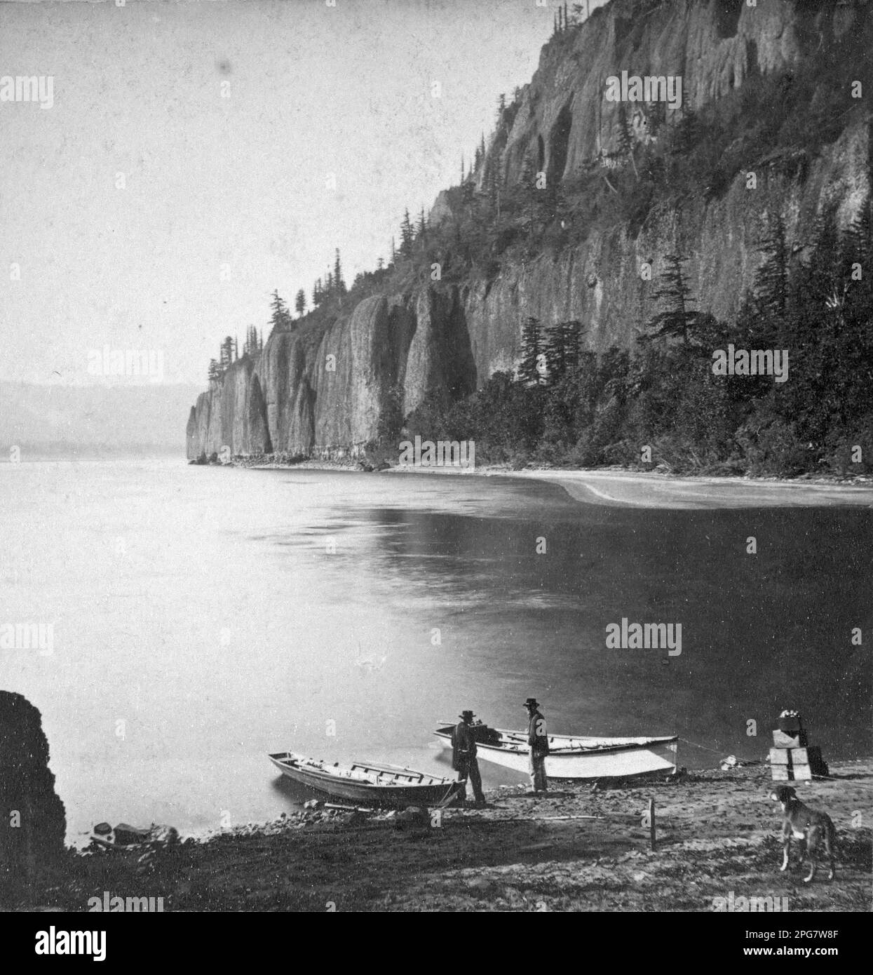 Cape Horn, Columbia River 1867 by Carleton E. Watkins Stock Photo - Alamy