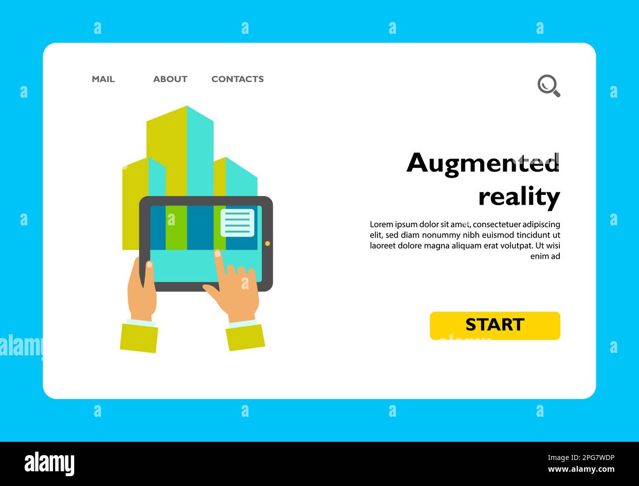 Augmented reality flat icon Stock Vector Image & Art - Alamy